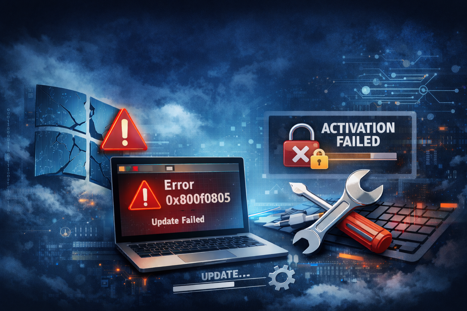 Fix the Windows 10/11 Update or Activation Error 0x800f0805 - Outbyte ...